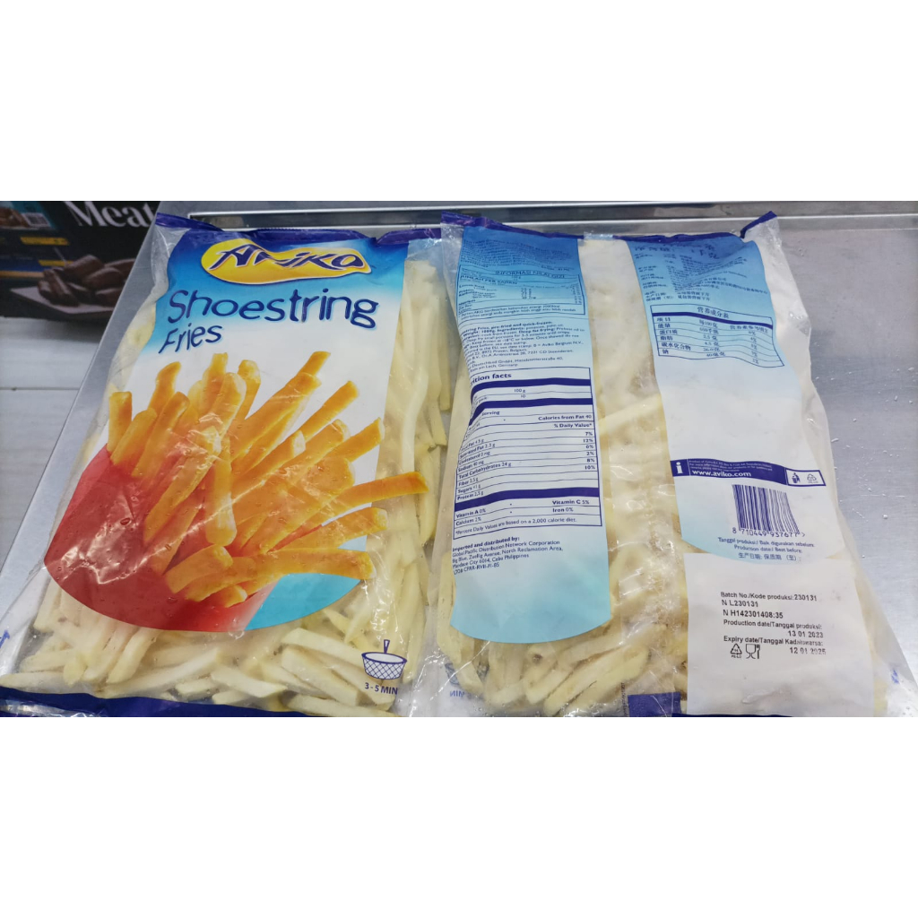 Jual AVIKO PREMIUM SHOESTRING FRIES 1KG | Shopee Indonesia