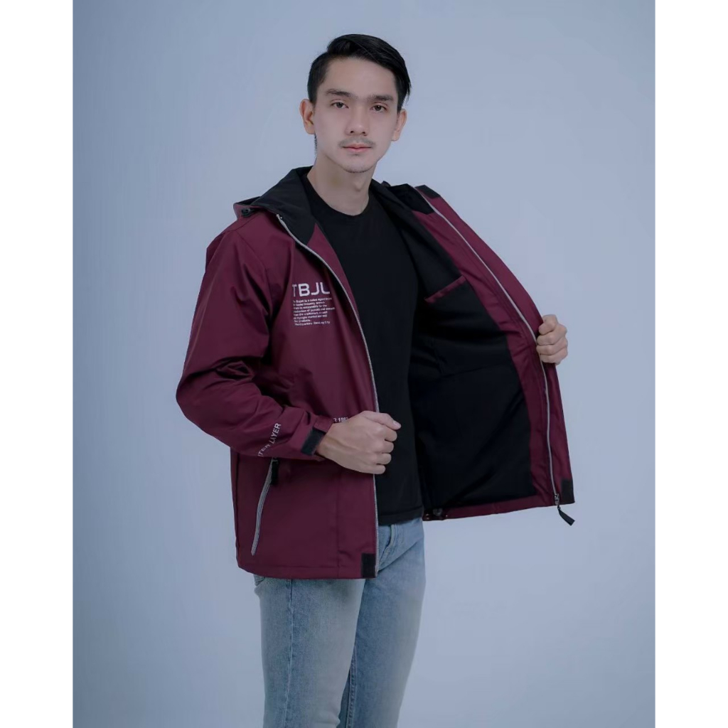 Jual JAKET CAGOULE NASA MARUN - JAKET OUTDOOR NASA - JAKET PARKA SIMPLE ...