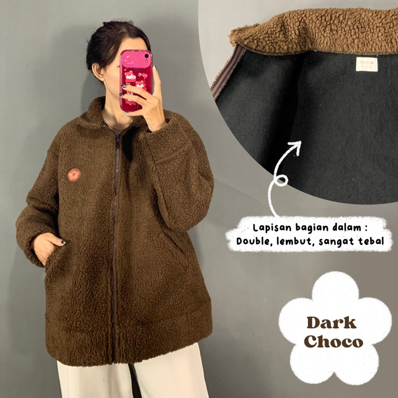 Jual [Marasoe] MUVVIN JACKET — Jaket Bulu Tebal Jaket Musim Dingin Jaket Sherpa Bulu Domba Jaket ...