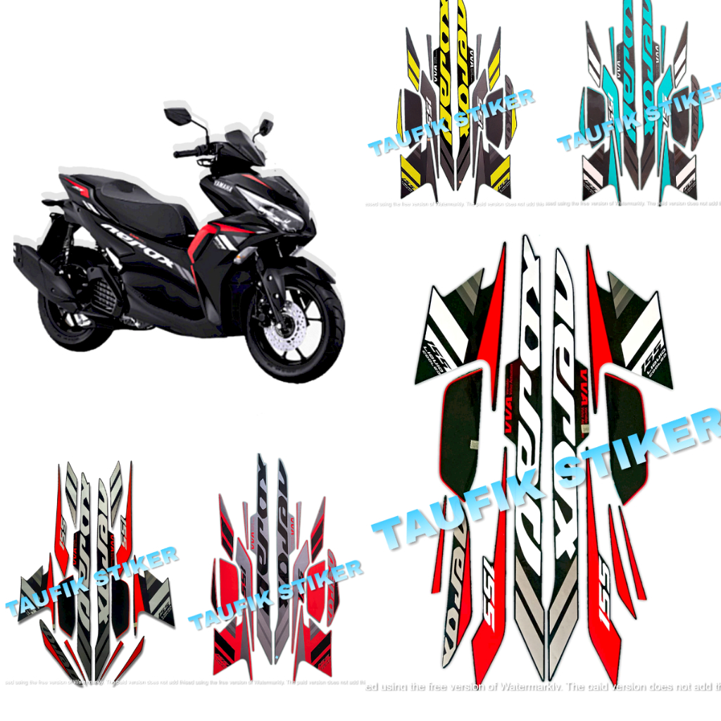 Jual STRIPING LIS BODY MOTOR YAMAHA AEROX VVA 155 2021 SEPASANG STANDAR ...