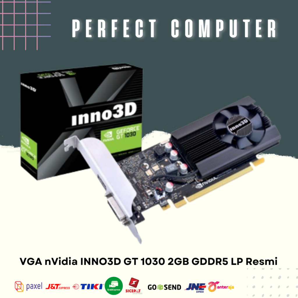 Jual VGA Nvidia INNO3D GT 1030 2GB GDDR5 LP Resmi | Shopee Indonesia