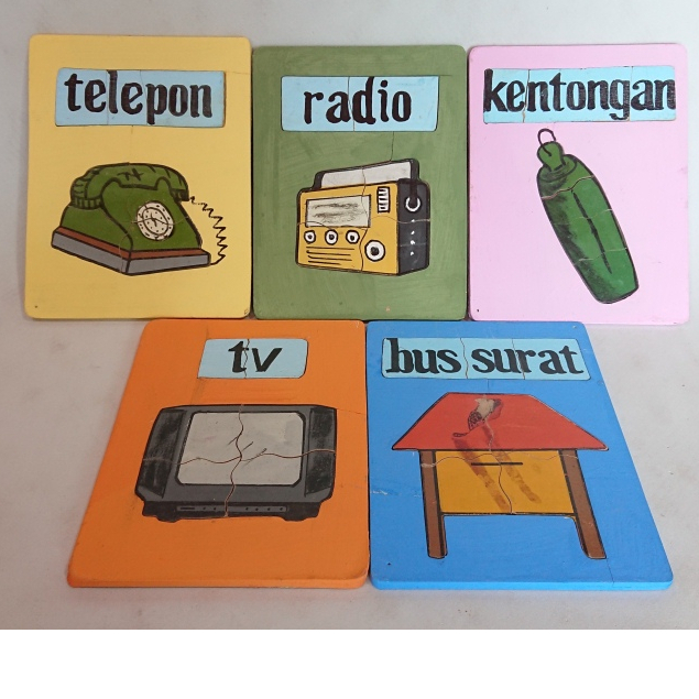 Jual Puzzle Baca Alat Komunikasi (Isi 5) | Shopee Indonesia