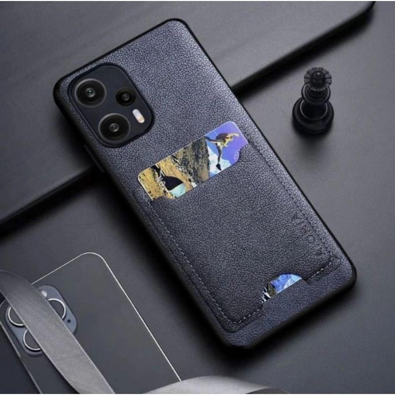 Jual Xiaomi poco f5 case leather AIORIA with slot card | Shopee Indonesia