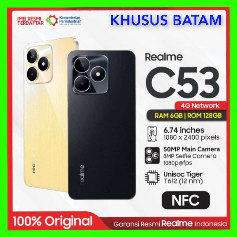 Jual REALME C53 RAM 6GB/128GB ANDROID GARANSI RESMI | Shopee Indonesia