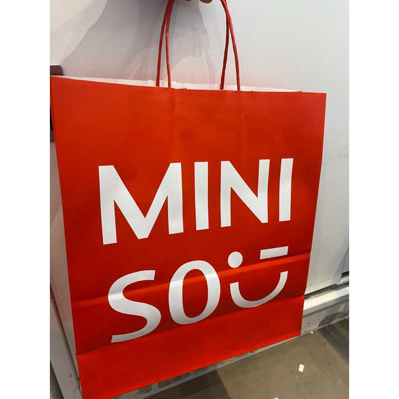 Jual KANTONG PAPER BAG MINISO UKURAN S M L | Shopee Indonesia