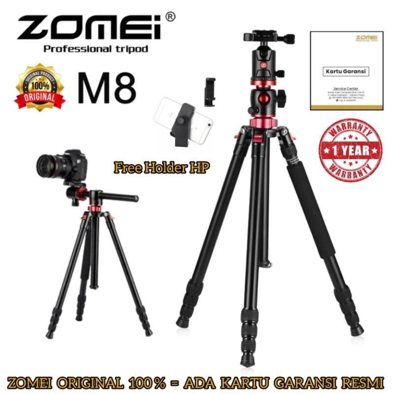 Jual ZOMEI M8 Tripod Monopod Center Column Flat Lay for Kamera DSLR ...