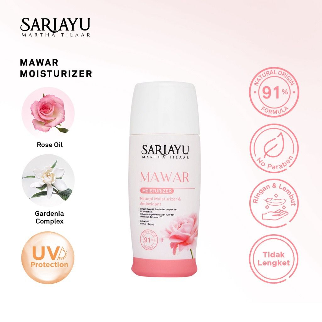 Jual BPOM Sariayu Mawar Moisturizer 35 ml Pelembab Wajah Muka Sari Ayu ...