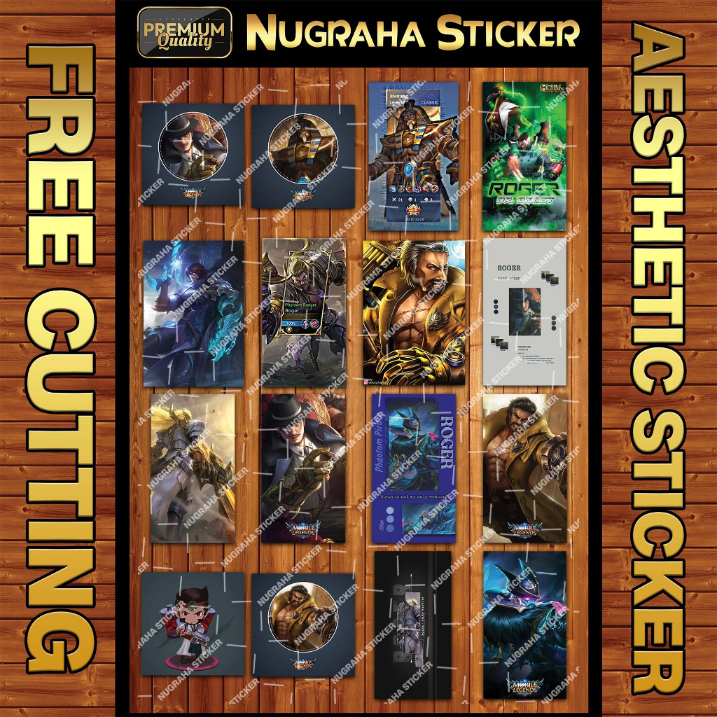 Jual (192 PCS) Sticker Roger MLBB (Sticker Mobile Legends) | Shopee ...