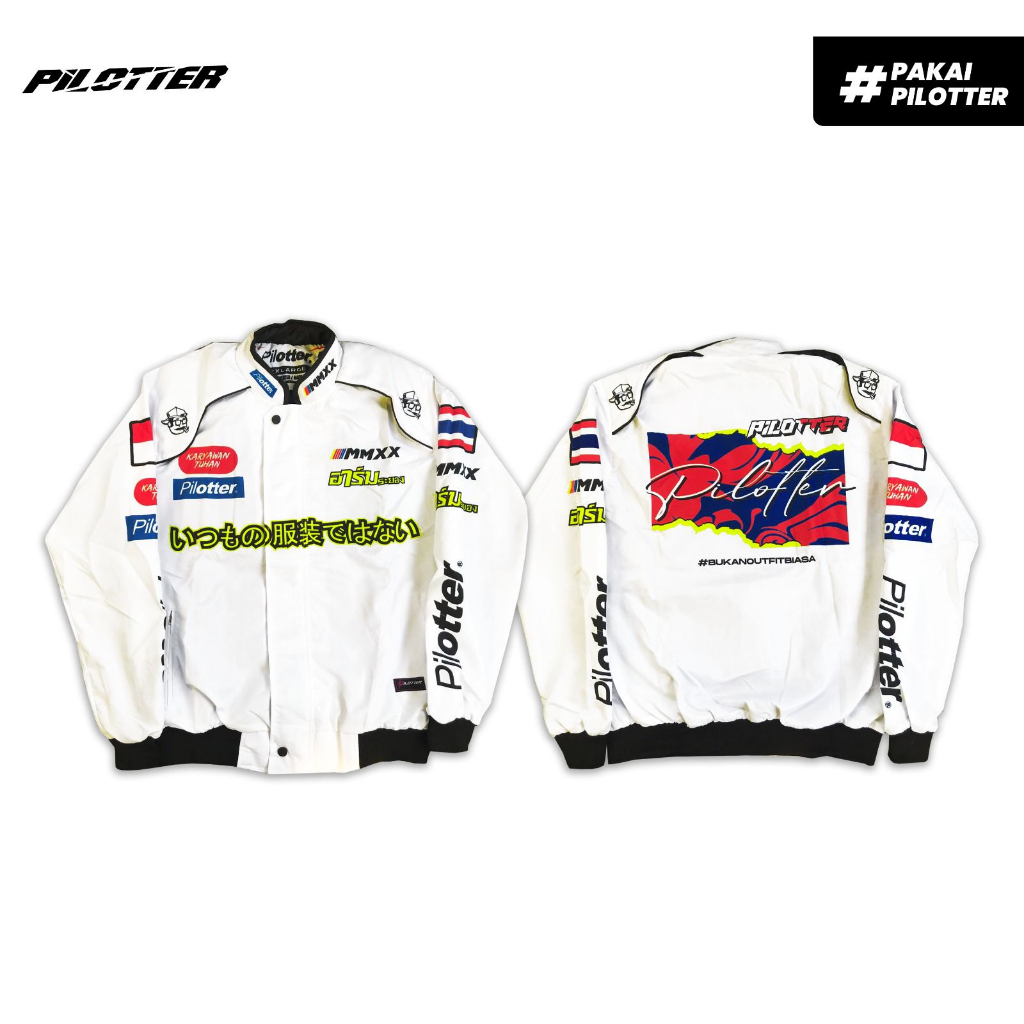 Jual Pilotter Nascar Putih Original Free Sticker | Shopee Indonesia