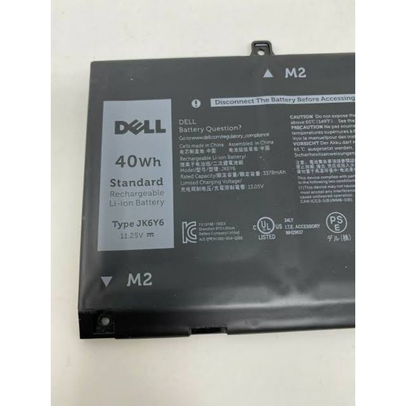Jual Baterai Laptop Dell Type JK6Y6 40Wh 11.25V For Latitude 3410 3510 ...