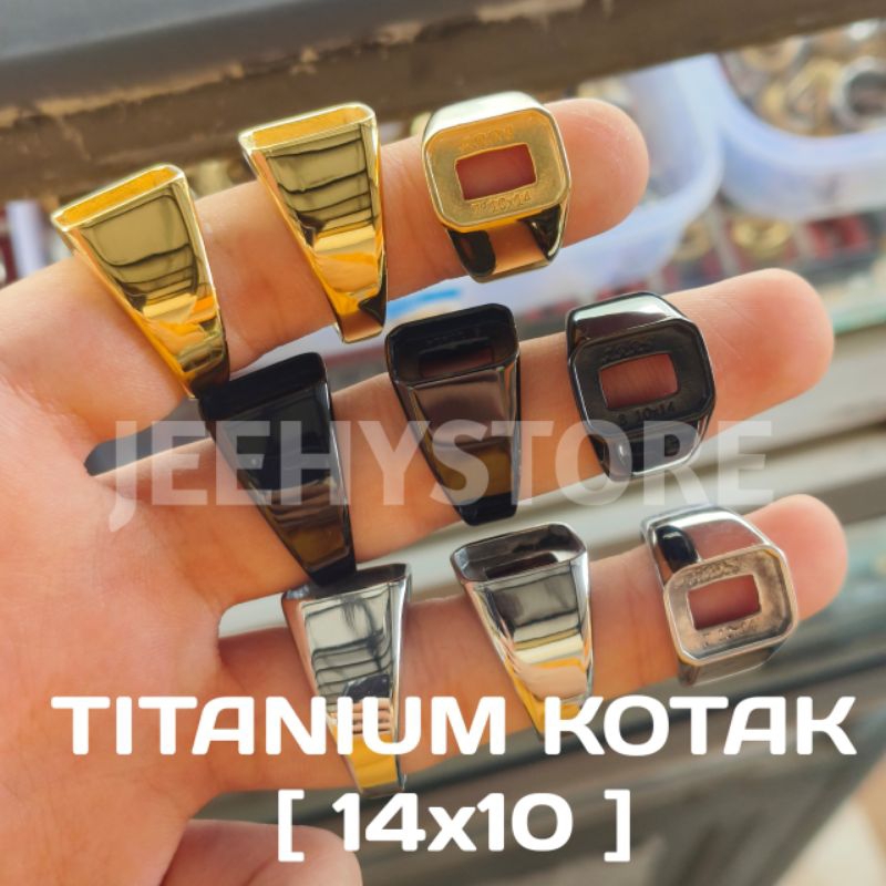 Jual RING EMBAN TITANIUM SUPER KOTAK 14x10 dan 10x12 | Shopee Indonesia