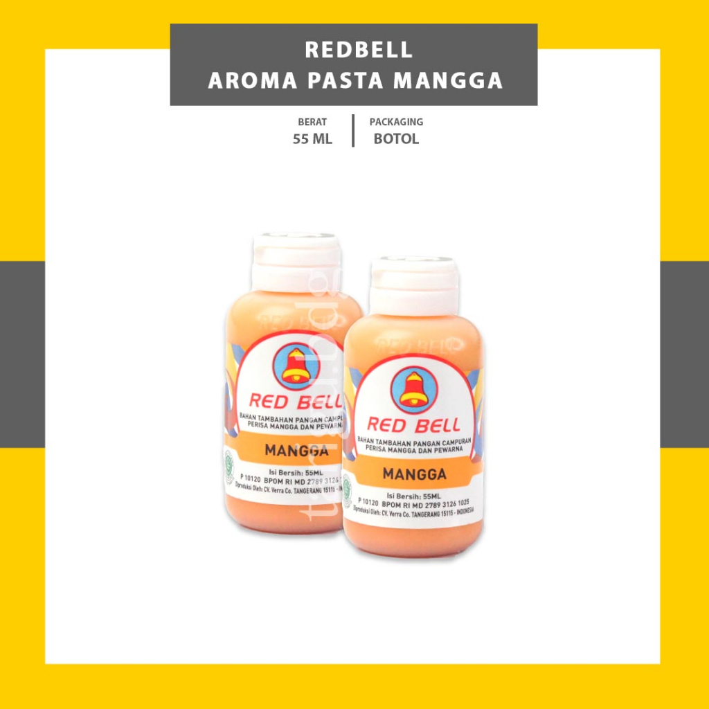 Jual MANGGA MANGO RED BELL PERISA PASTA MAKANAN 55ML - REDBELL AROMA ...