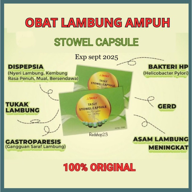 Jual Tasly Stowel Capsule Herbal Lambung | Shopee Indonesia