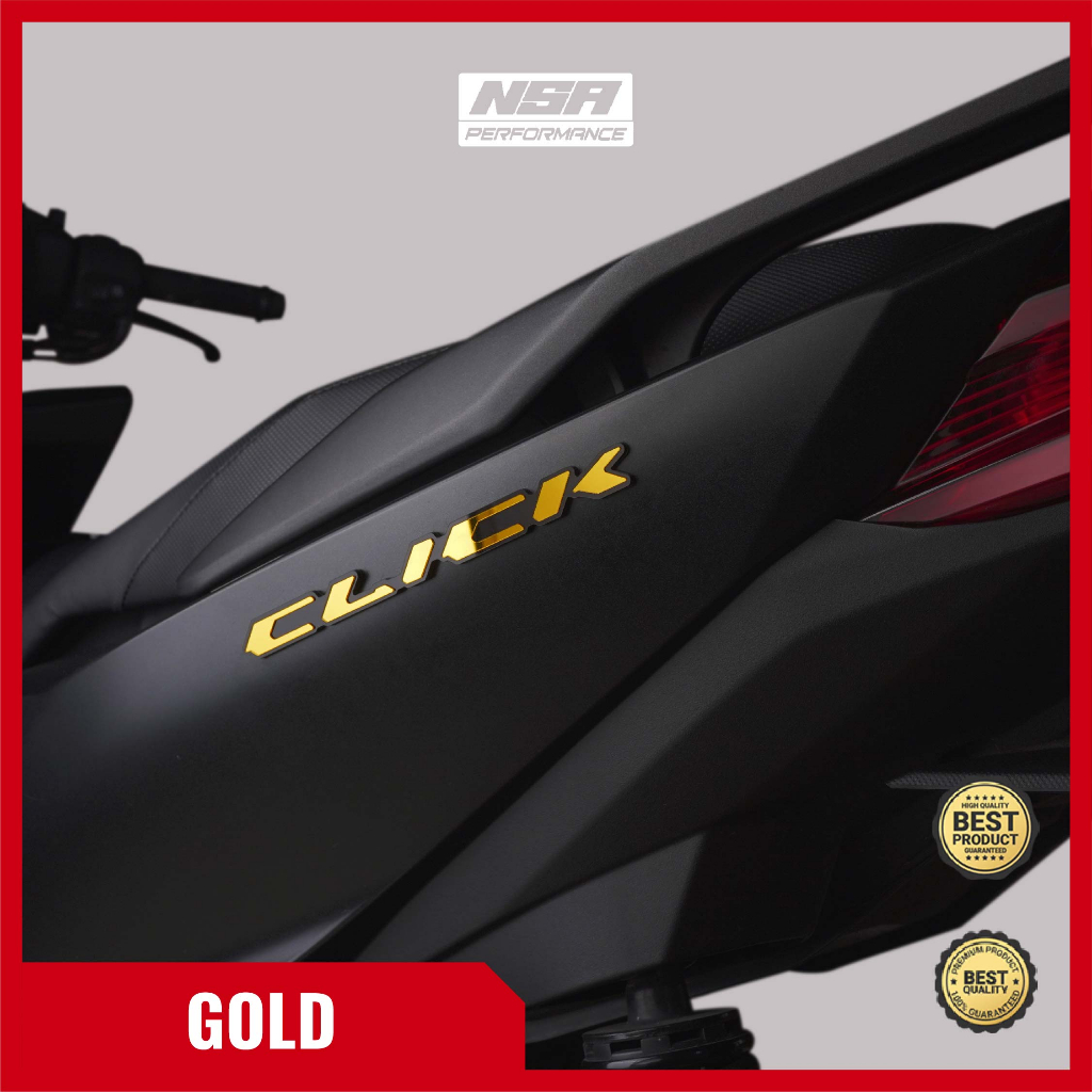 Jual NSA Emblem Click 2pcs Stiker Timbul Tulisan Klik 3D Logo Vario ...