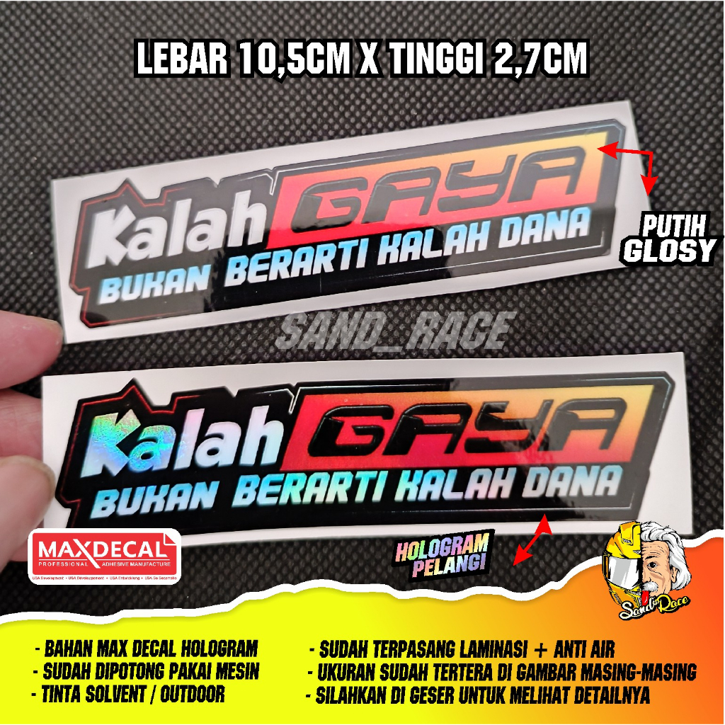 Jual stiker viral gak bahaya ta? cutting hologram / sticker viral GAK BAHAYA TA! / stiker hp ...