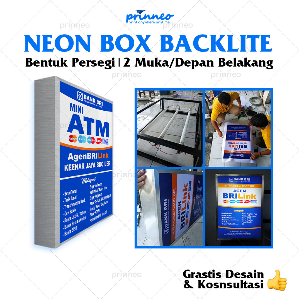 Jual NEON BOX, NEON BOX CUSTOM, NEON BOX 2 SISI, NEON BOX POLOS, NEON ...