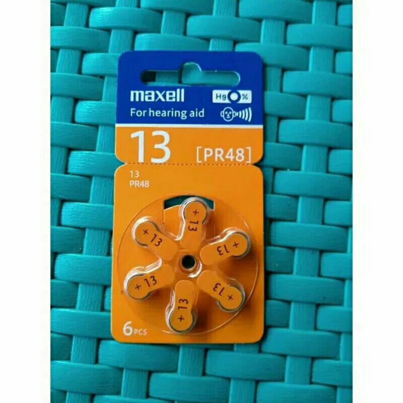 Jual baterai maxell alat pendengaran 13 pr48 | Shopee Indonesia
