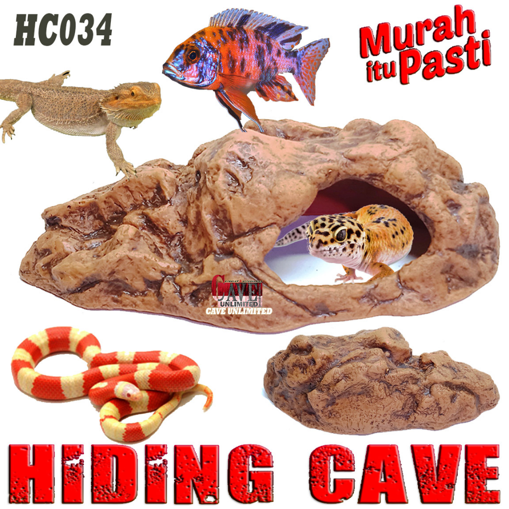 Jual HC034 HIDINGCAVE HIDING CAVE TEMPAT BERSEMBUNYI GUA GOA PERSEMBUNYIAN SEMBUNYI HEWAN GECKO ...