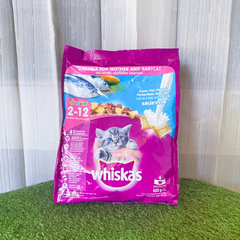 Jual Whiskas Junior 450g Ocean Fish 2-12 Bulan | Makanan Kering Kucing ...