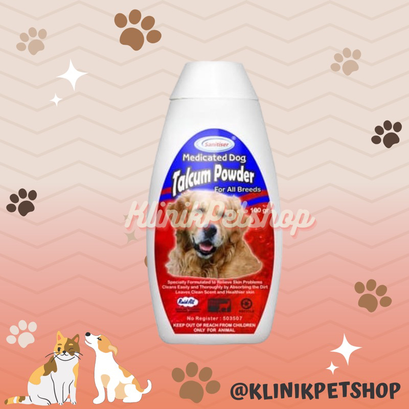 Jual BEDAK JAMUR UNTUK ANJING MEDICATED DOG TALCUM POWDER raid all ...