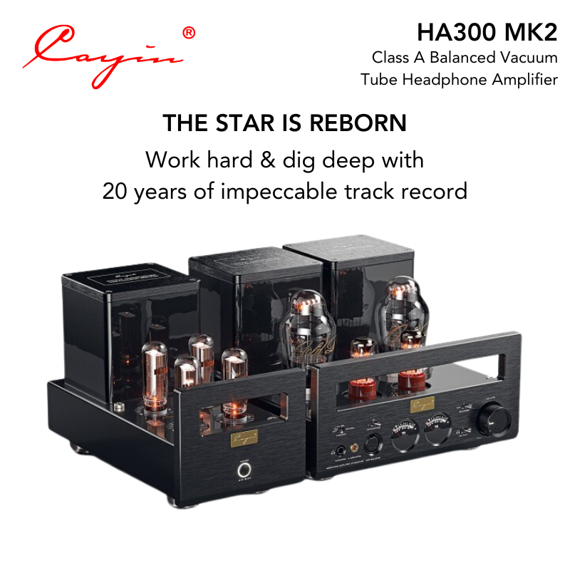Jual Cayin HA300 MK2 Class A Balanced Vacuum Tube Headphone Amplifier ...