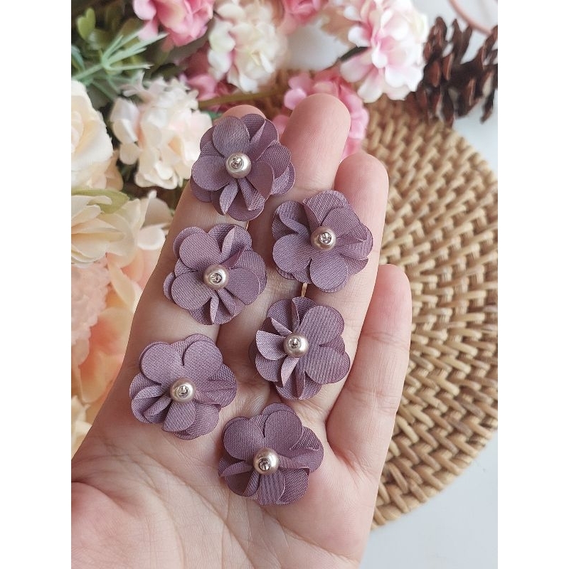 Jual R/LL Aplikasi bunga handmade bunga 3d LOLLY hiasan baju tempelan ...