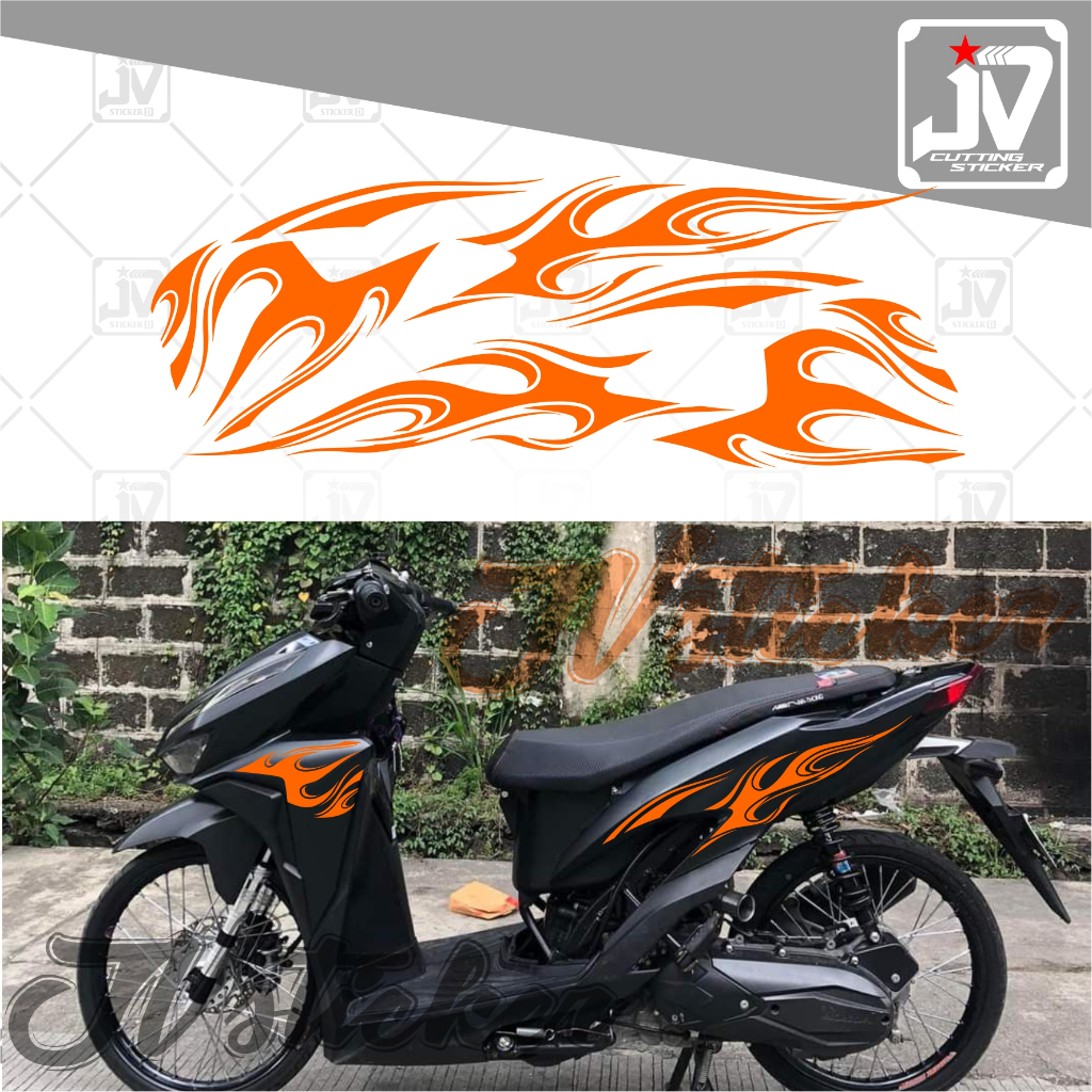 Jual sticker api vario 2020 cutting sticker motor | Shopee Indonesia