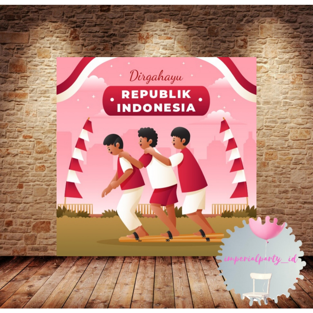 Jual Custom Backdrop Banner Spanduk Dirgahayu RI Indonesia Merdeka ...