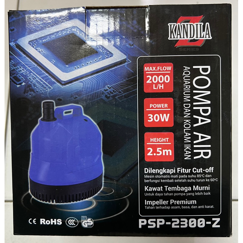 Jual Pompa Air Aquarium dan Kolam Ikan Kandila PSP-2300-Z | Shopee ...