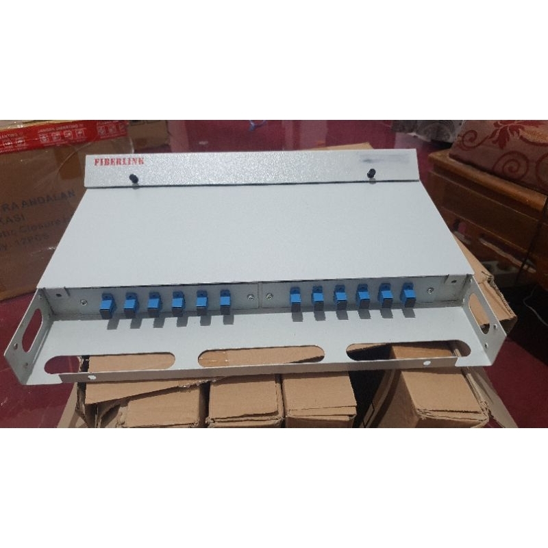 Jual otb fiber optic fiber link 12 core dengan adapter sc upc | Shopee ...