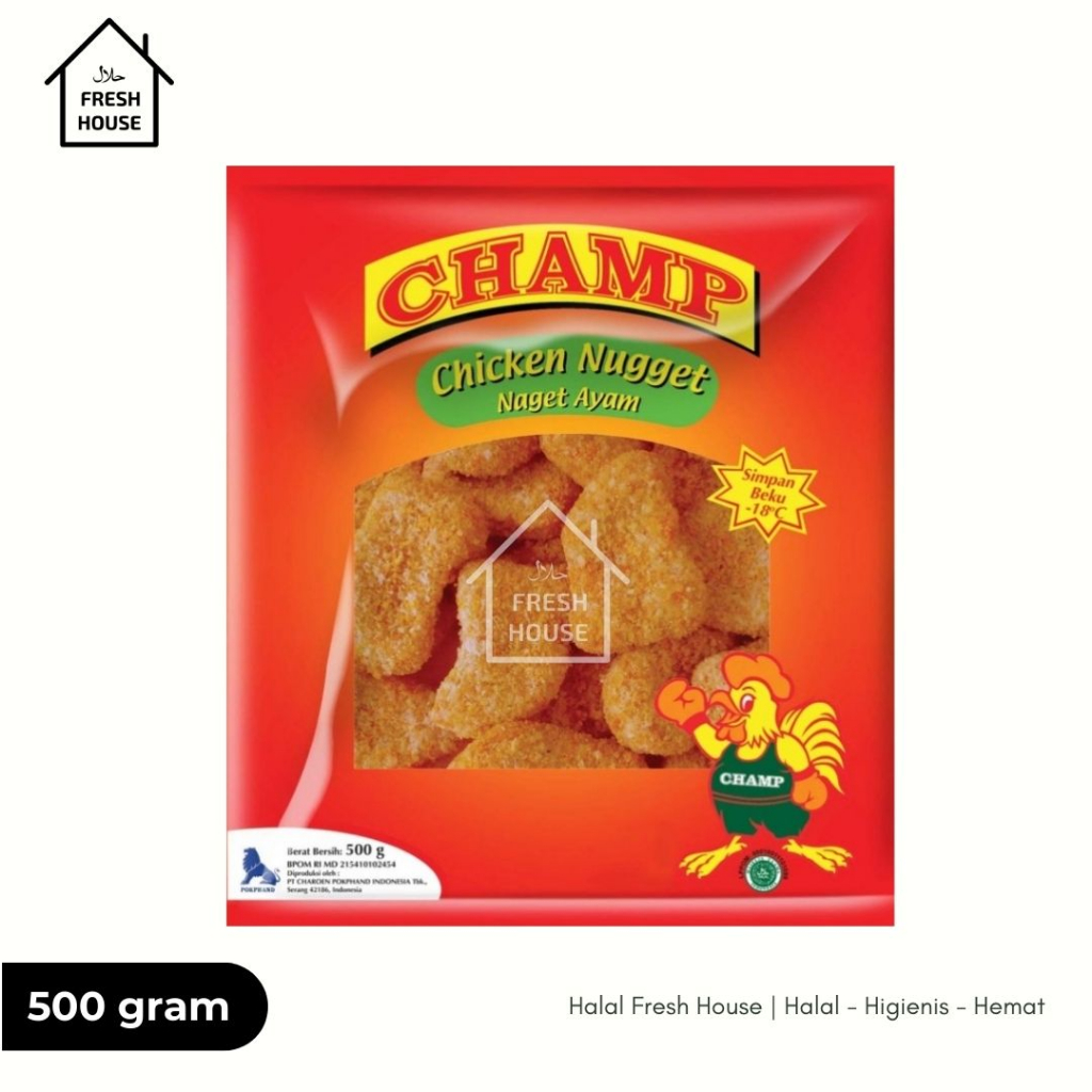 Jual NUGGET AYAM / CHAMP NUGGET AYAM 500G/ CHAMP NUGGET AYAM 1 KG ...