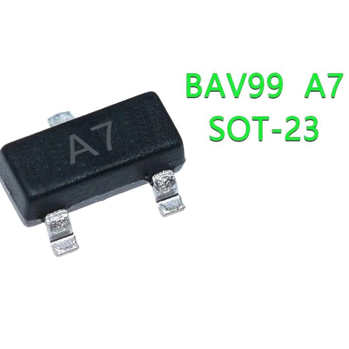 Jual BAV99 A7 A7W SOT-23 0.2A 70V SMD Switching Diode IC | Shopee Indonesia