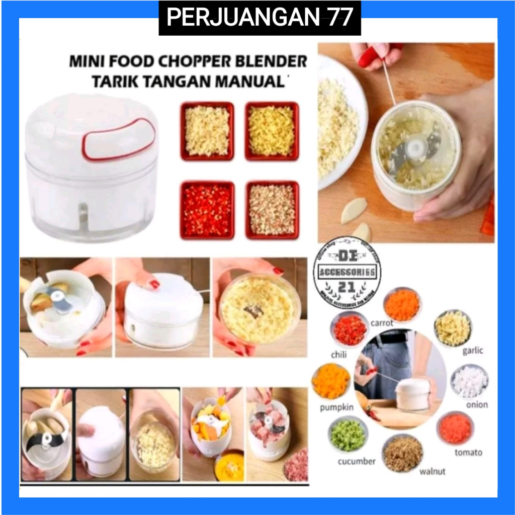 Jual BLENDER MANUAL MINI CHOPPER MANUAL TANGAN TARIK | Shopee Indonesia