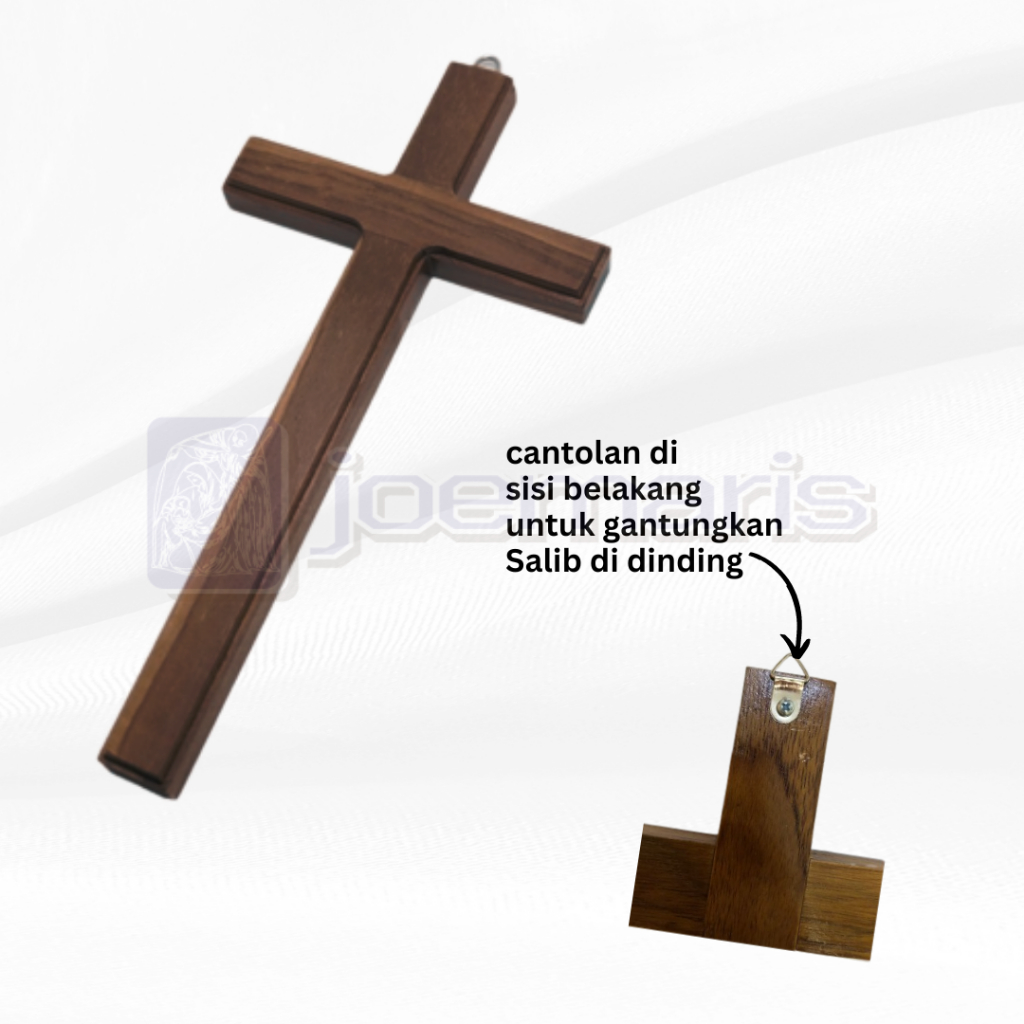 Jual SALIB DINDING KAYU JATI TANPA KORPUS 30CM | Shopee Indonesia