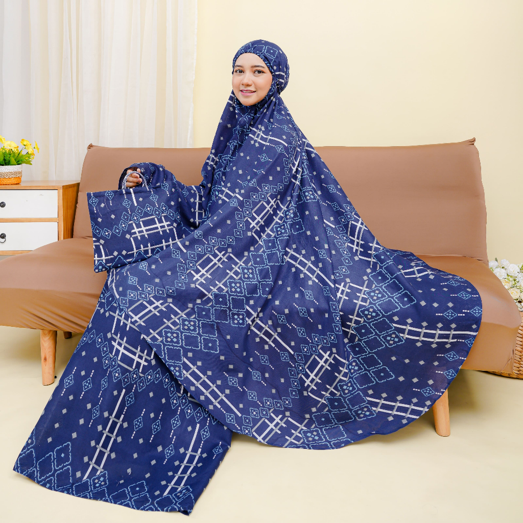 Jual Mukena Dewasa Rayon Bali Premium Mutiara All Over Putri Dania | Shopee Indonesia