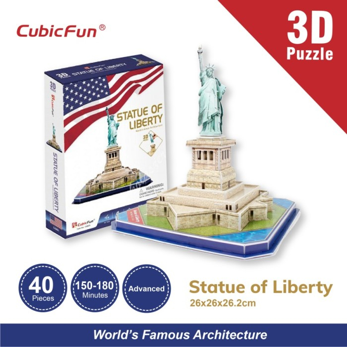 Jual Cubicfun 3D Puzzle Medium Statue of Liberty | Shopee Indonesia