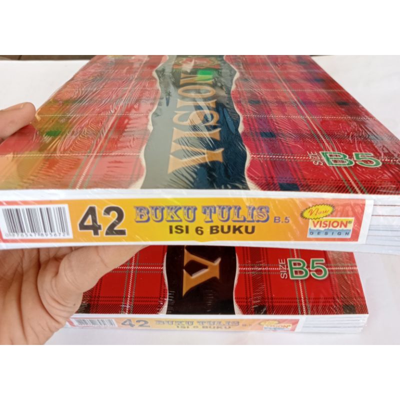 Jual Buku Tulis Vision isi 42 lembar / buku tulis (6pcs) | Shopee Indonesia