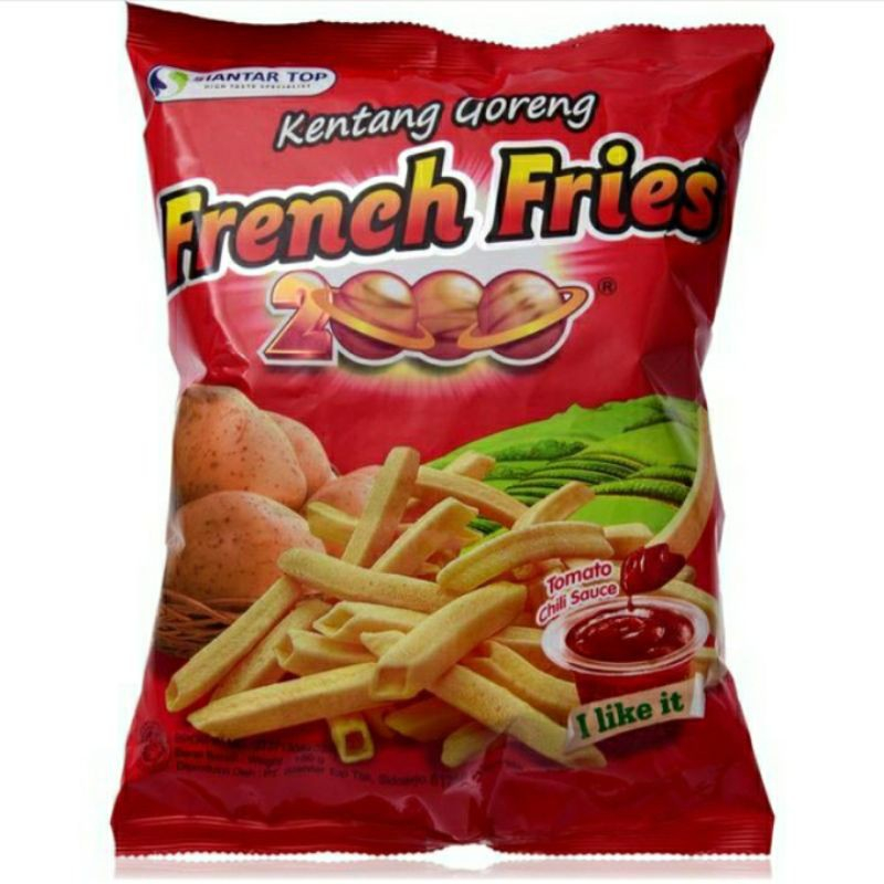 Jual Ciki Kentang FRENCH FRIES 2000 All Varian 7 Gram 15 Gram 31 Gram ...