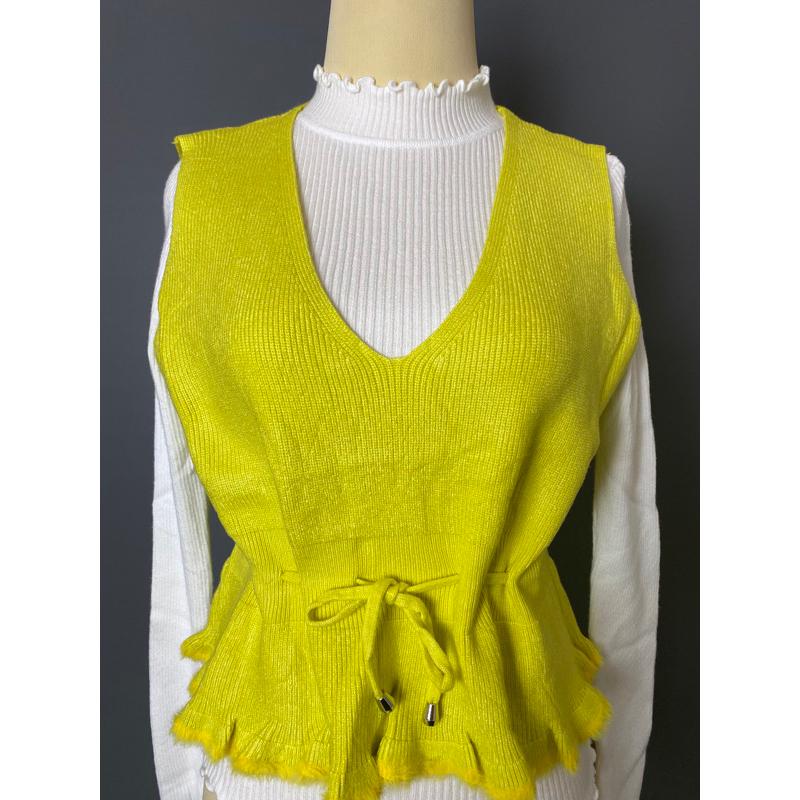 Jual ATASAN RAJUT WANITA (bulu rompi vest rajut rompi polos Kaos Import ...