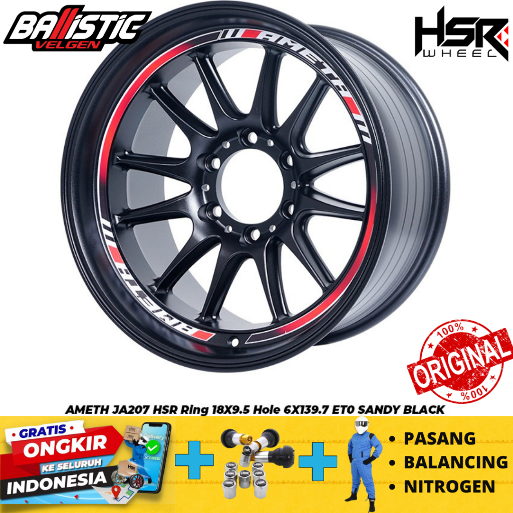 Jual VELG RACING JDM R18 HSR AMETH BUAT MOBIL FORTUNER,PAJERO SPORT ...