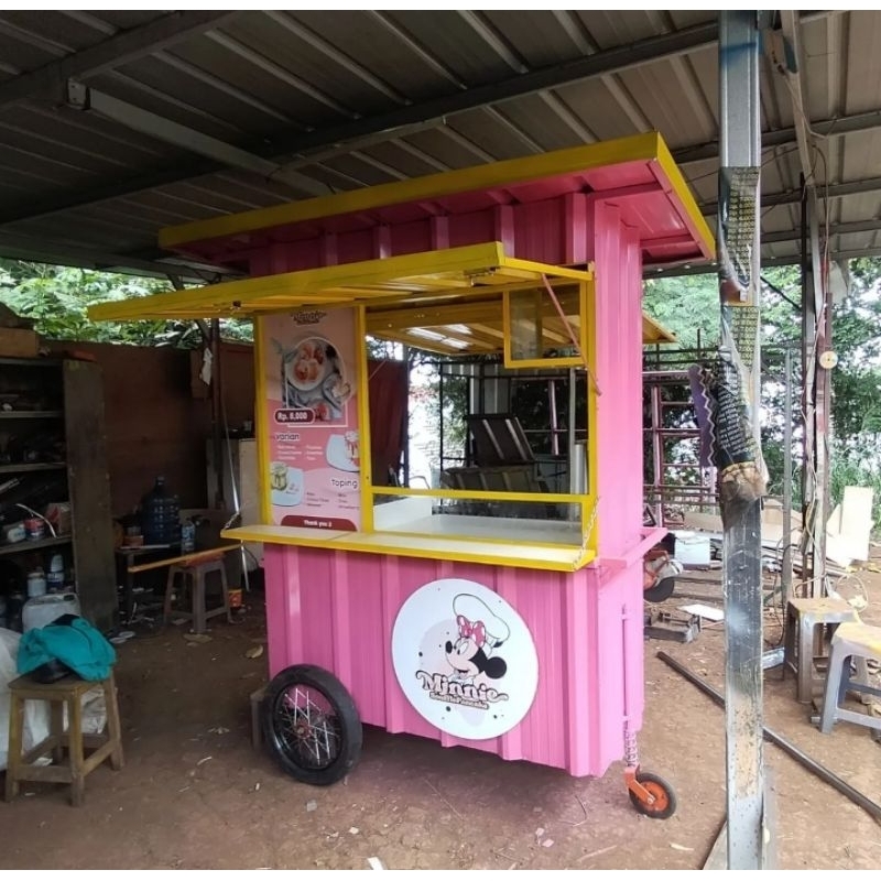 Jual booth kontainer gerobak dagang booth container | Shopee Indonesia