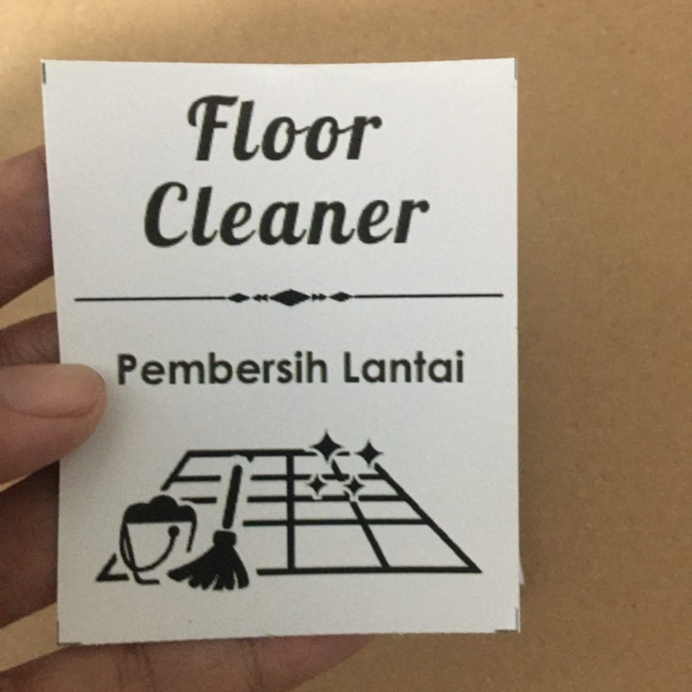 Jual Stiker Label Sabun Waterproof detergen sampho laundry pencuci ...