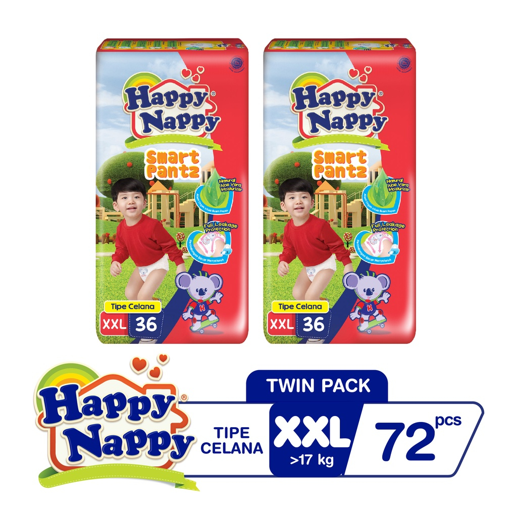Jual Happy Nappy Smart Pants XXL 36s x2 | Shopee Indonesia