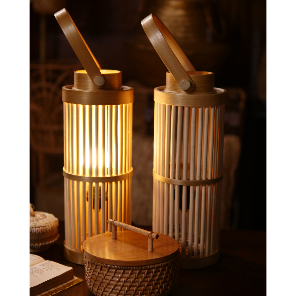 Jual Lampu Bambu homEY - Bumi Bamboo Natural Light | Shopee Indonesia