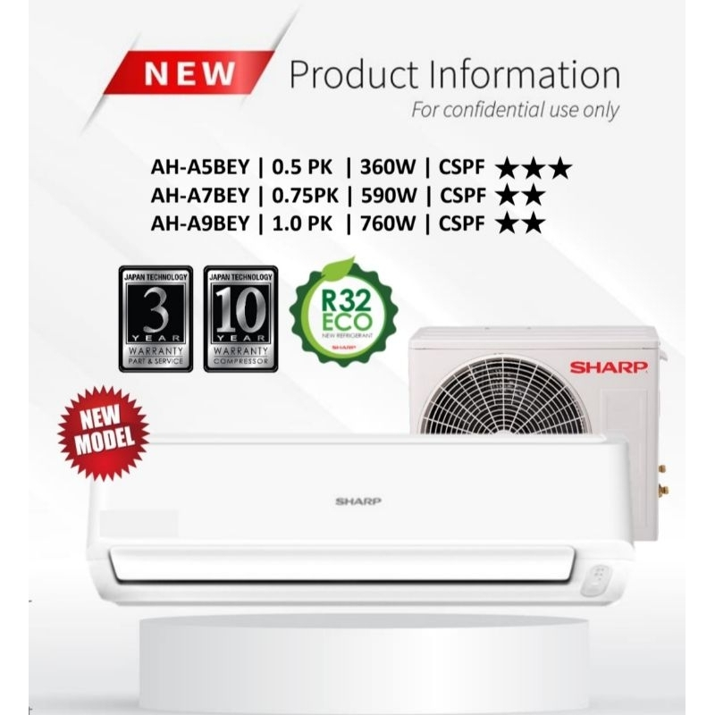 Jual AC SHARP AHA 5BEY (FREE PASANG BALIKPAPAN) | Shopee Indonesia