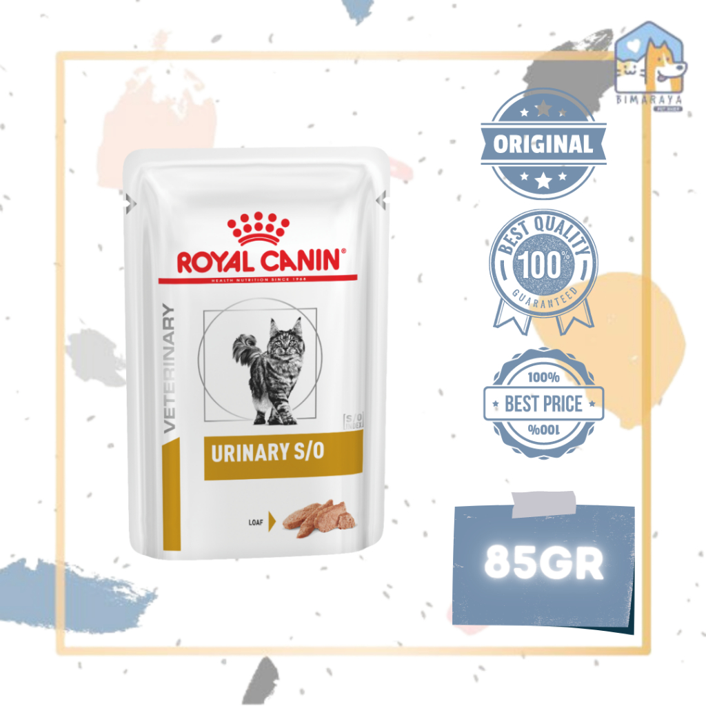 Jual ROYAL CANIN VET URINARY S/O URINARY SO WET FOOD 85GR (POUCH/SACHET ...