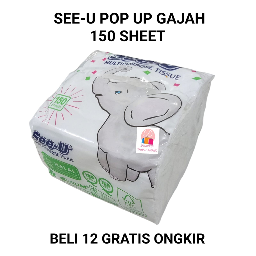 Jual Tissue See-U Pop Up 150 sheets 2ply Tissue tisu Meja Murah Meriah ...