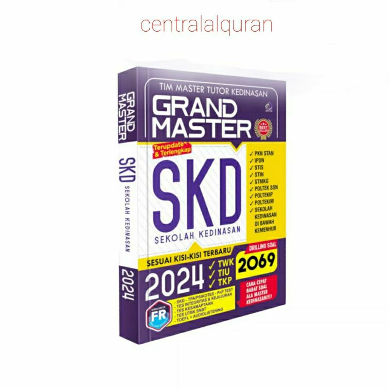 Jual Buku Sekolah Kedinasan SKD - Grand Master SKD Sekolah Kedinasan DRILLING SOAL 2069 ...