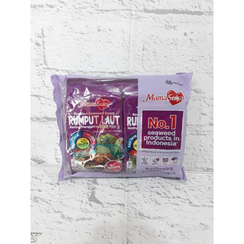 Jual Mamasuka Rumput Laut Rendang 9gr/Rumput Laut Kering/Rumput Laut ...