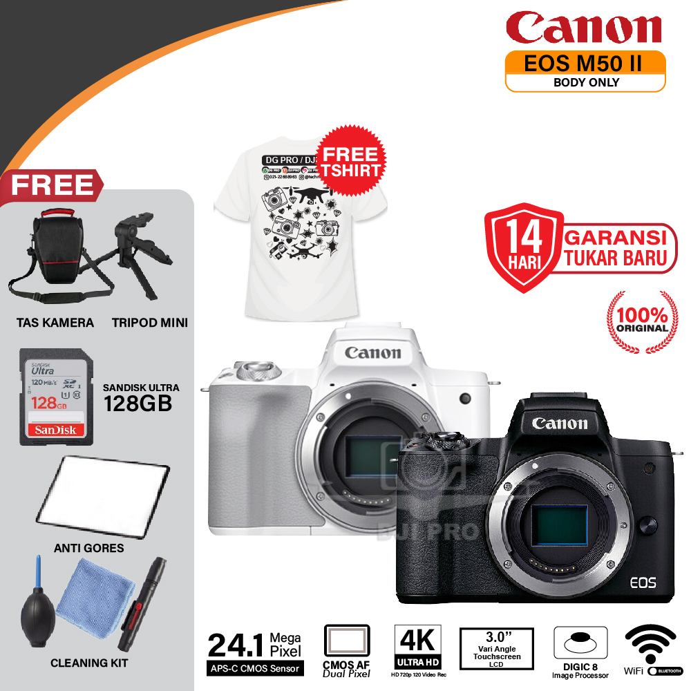Jual Canon EOS M50 II Body Only BO Mirrorless Digital Camera BODY ONLY ...
